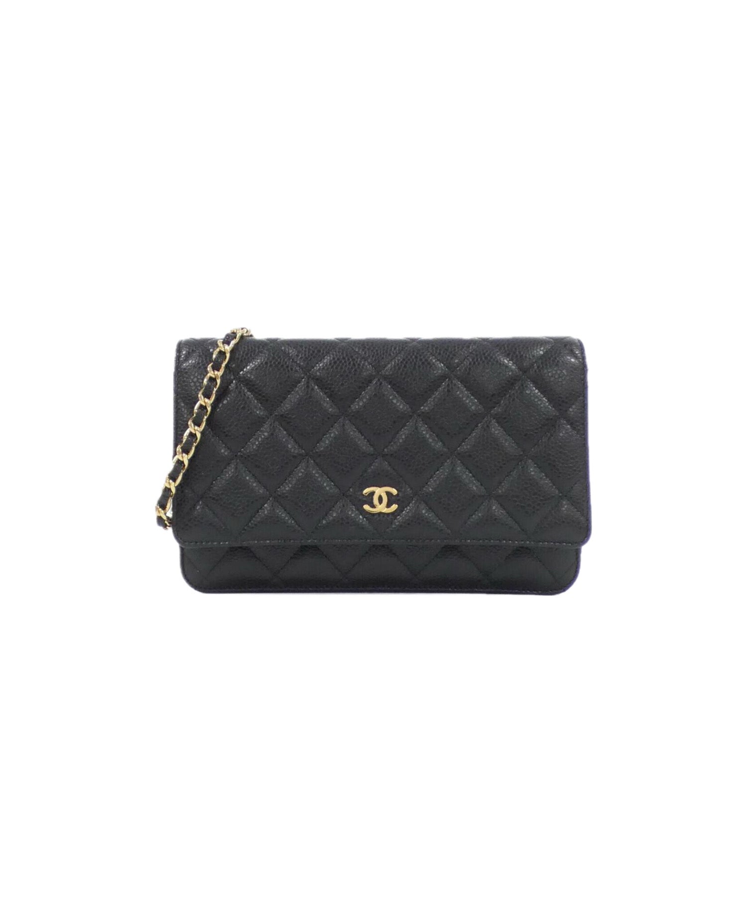 Coco wallet On Chain Caviar Bag Gold Hardware
