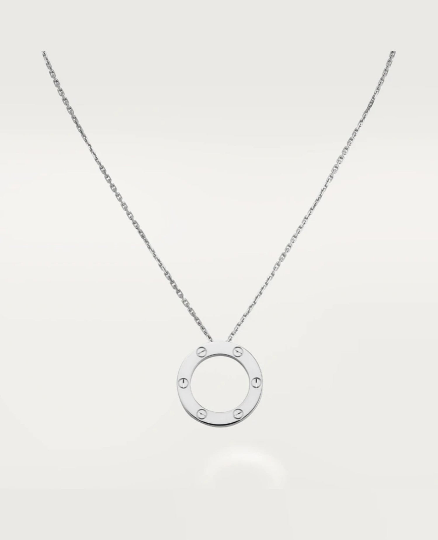 Cartier Love Necklace Oro bianco – Qatarshoes
